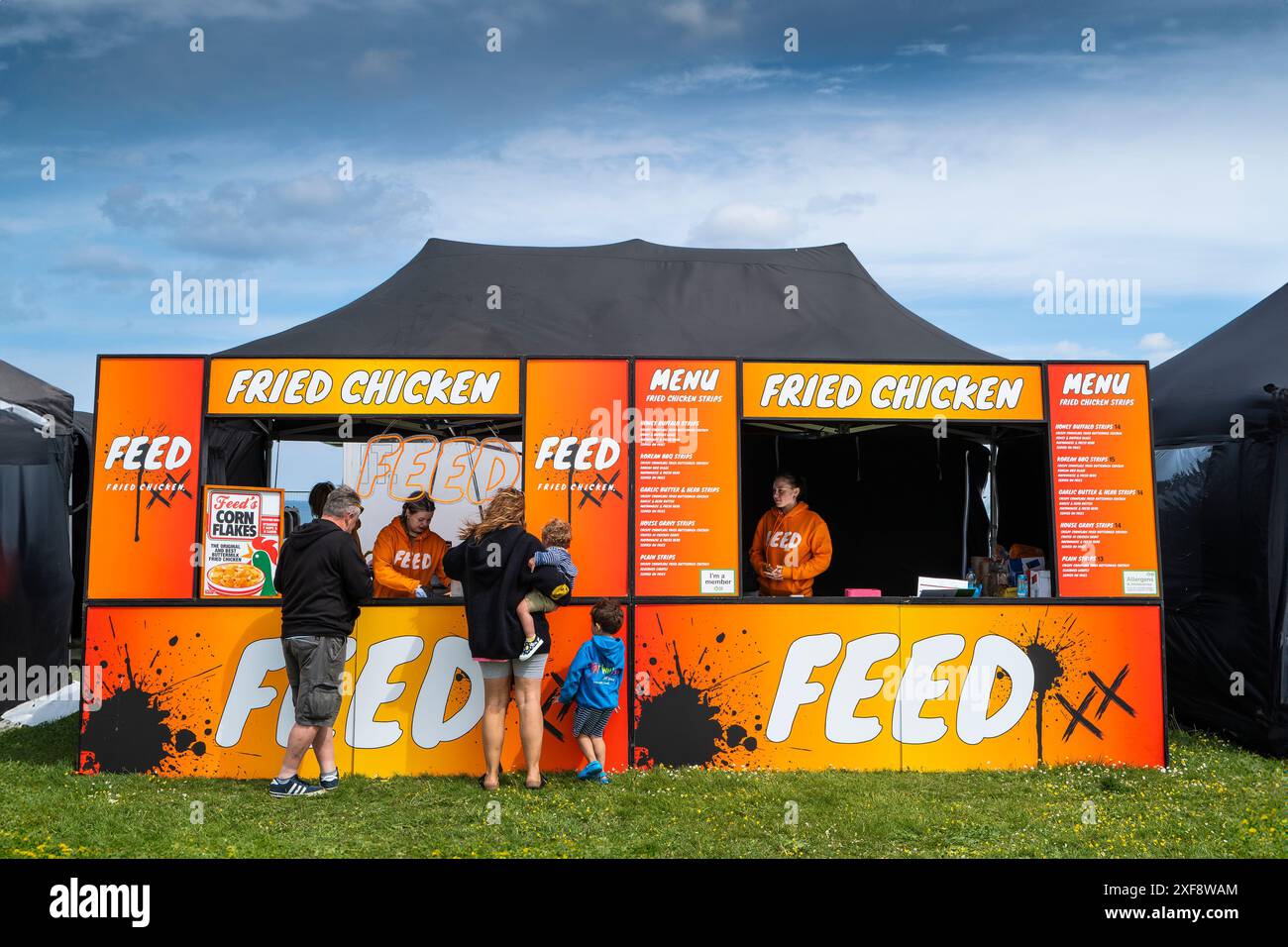 Feed, a Fried Chicken food stall at the Cornwall Street Food festival ...