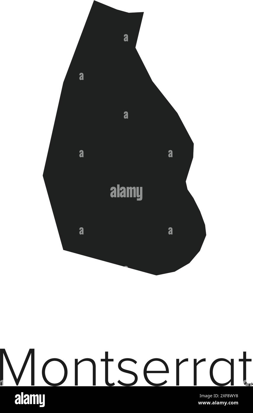 Montserrat light map hi-res stock photography and images - Alamy