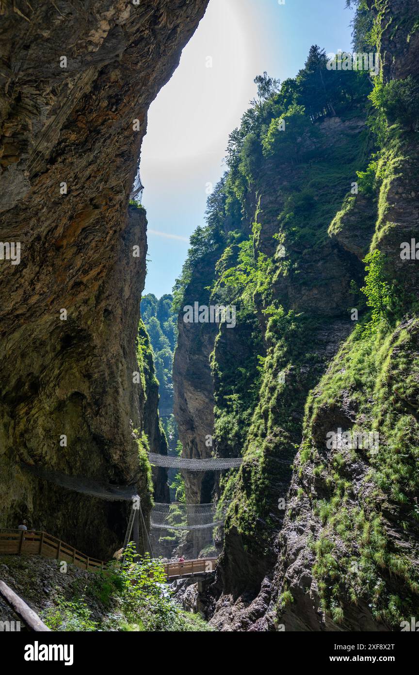 The Liechtensteinklamm gorge in St. Johann im Pongau in Salzburg ...