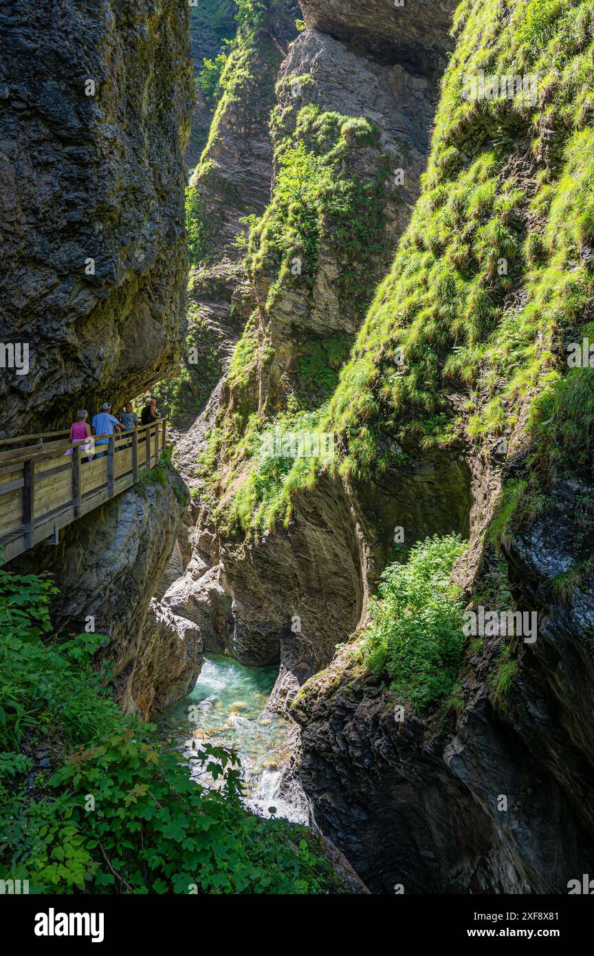 The Liechtensteinklamm gorge in St. Johann im Pongau in Salzburg ...