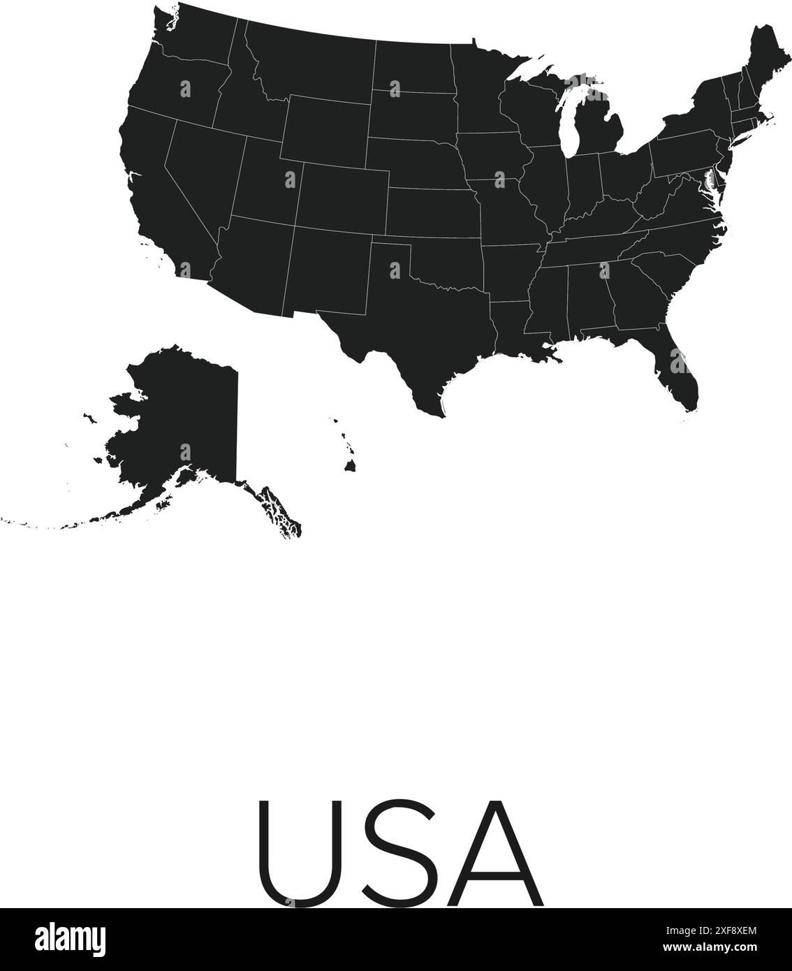 USA USA map Vector illustration - Usa Usa Map Illustration Vector usa ...