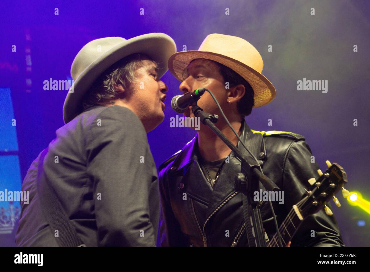 Rome, Italy. 1st July 2024. Peter Doherty and Carl Barat share a ...