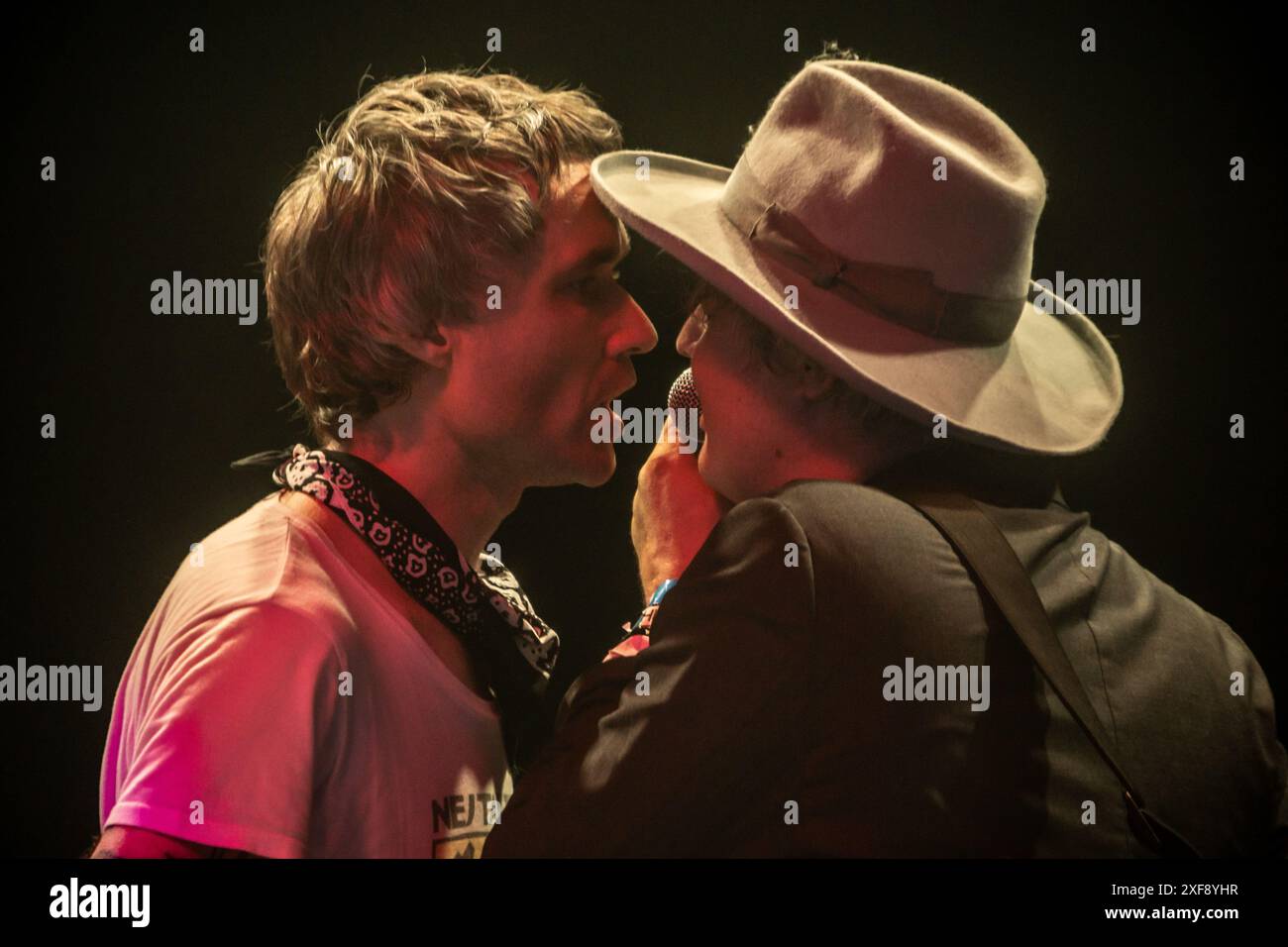 Rome, Italy. 1st July 2024. The Libertines bassist John Hassall shares ...
