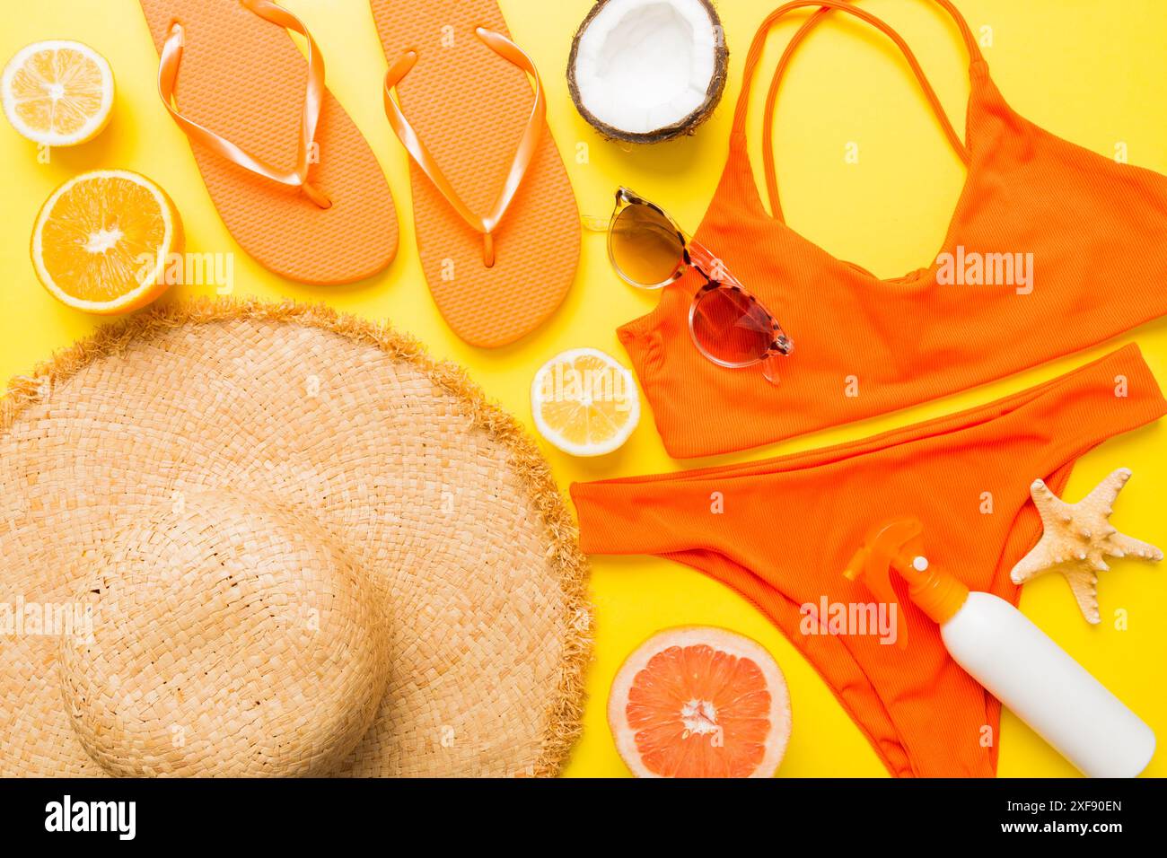 Yellow bikini swimming pool hi-res stock photography and images - Alamy
