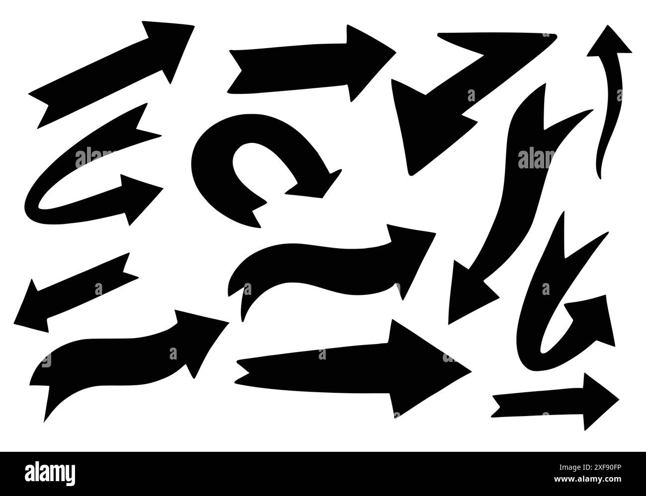 Modern different black arrows set design Stock Vector Image & Art - Alamy