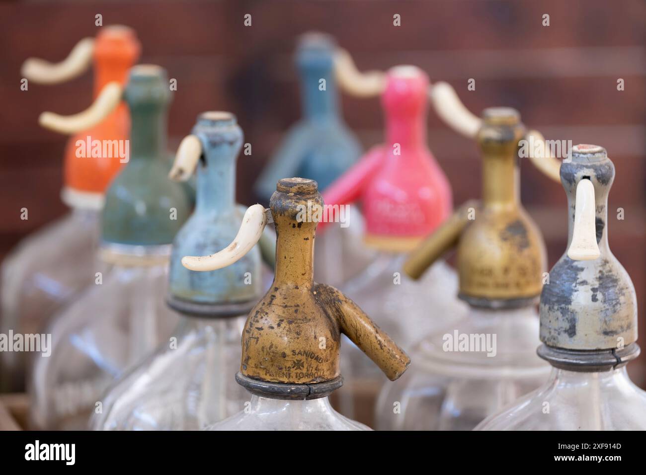 old pressure siphon box, Mallorca, Balearic Islands, Spain Stock Photo ...