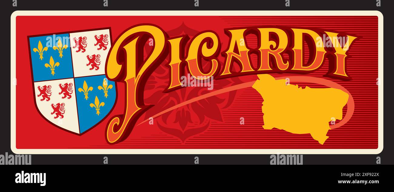 Picardie map hi-res stock photography and images - Alamy