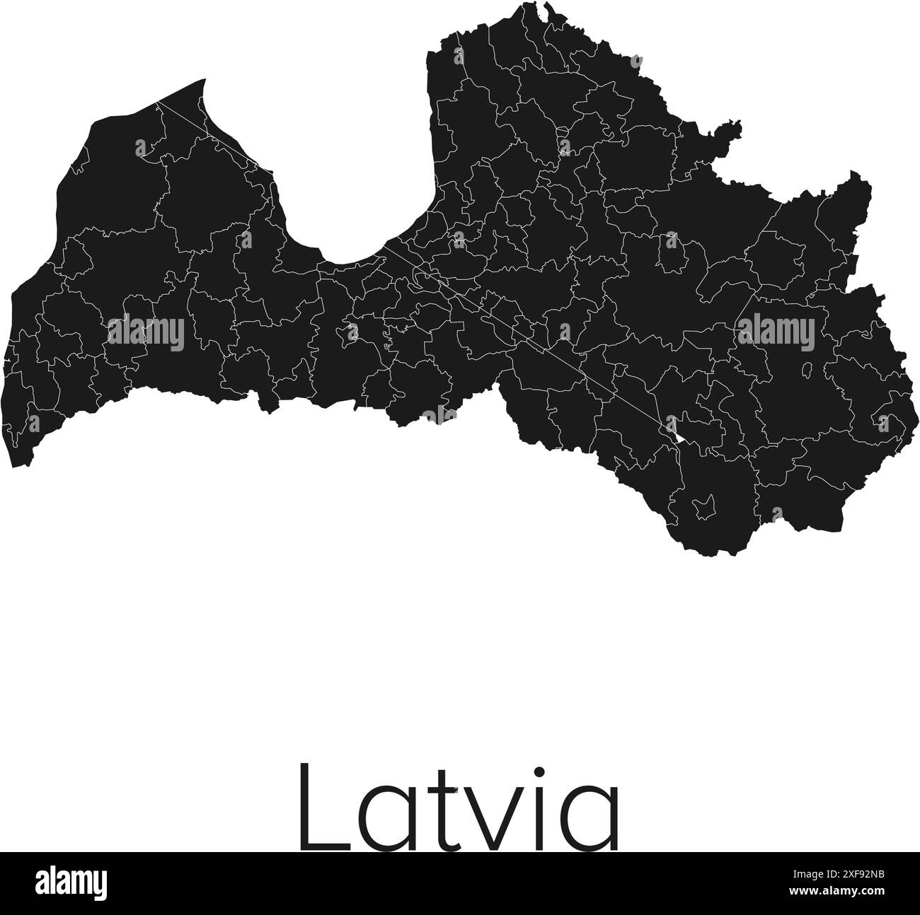 Latvia Map Vector Illustration - Silhouette, Outline, Latvia Travel and ... Latvia Map Vector Illustration - Silhouette, Outline, Latvia Travel and ...