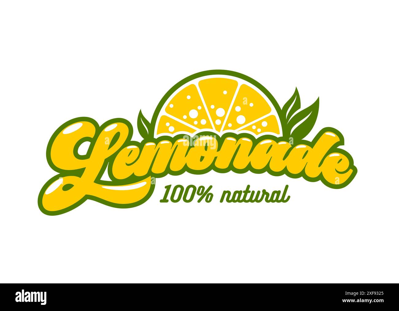 Lemonade icon for juice or lemon fruit drink and soda beverage, vector ...