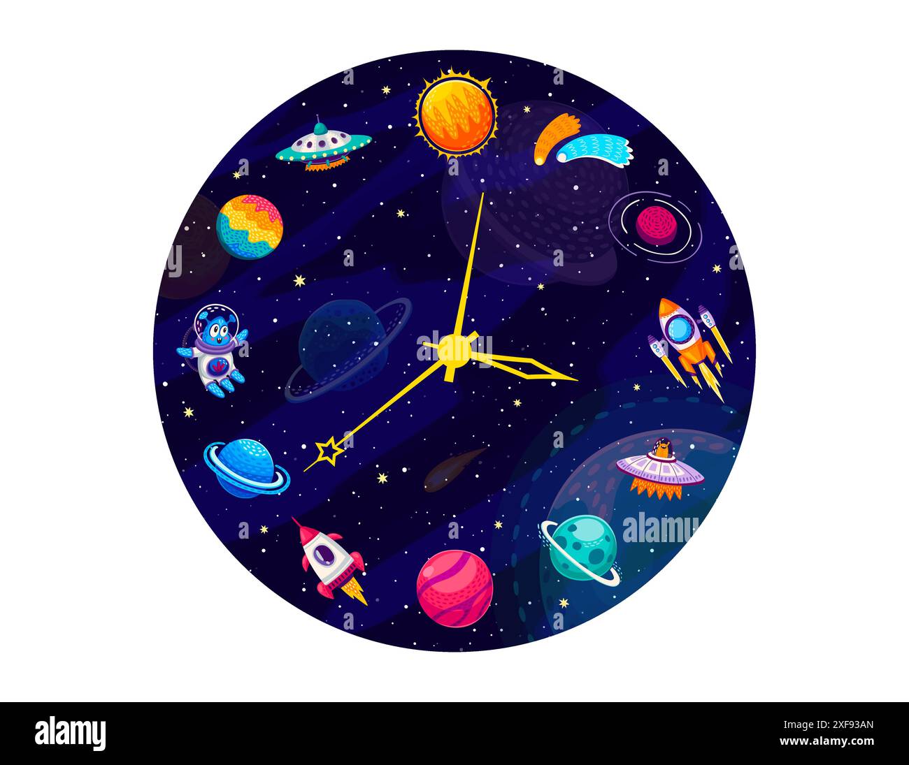 Clock features Stock Vector Images - Alamy