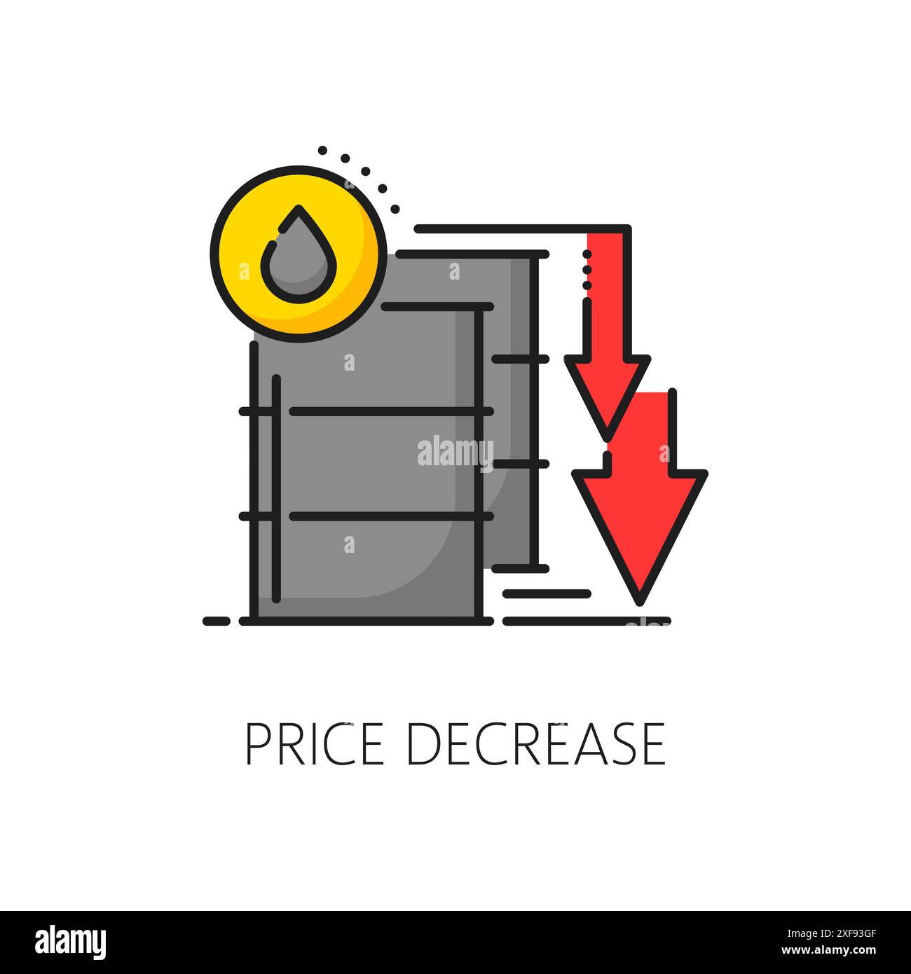 Reduction of oil Stock Vector Images - Alamy