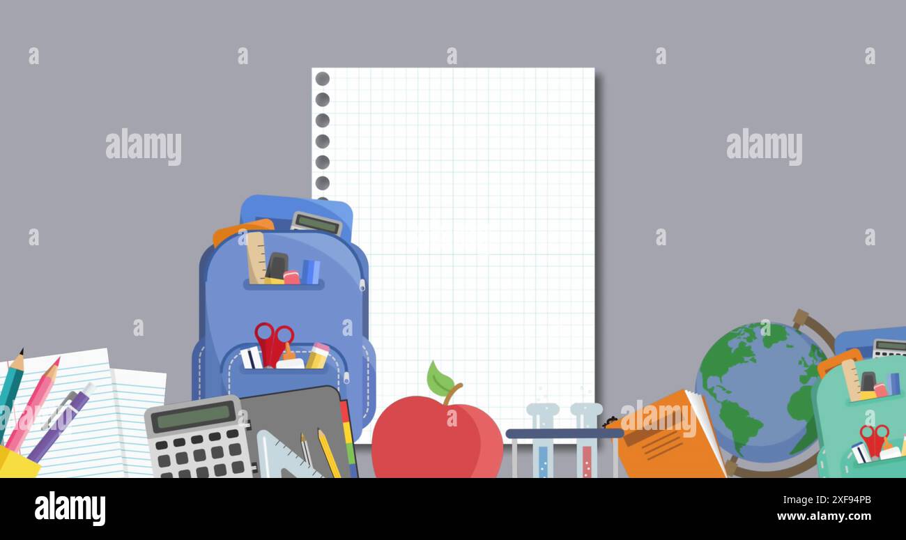 School subjects icon hi-res stock photography and images - Alamy