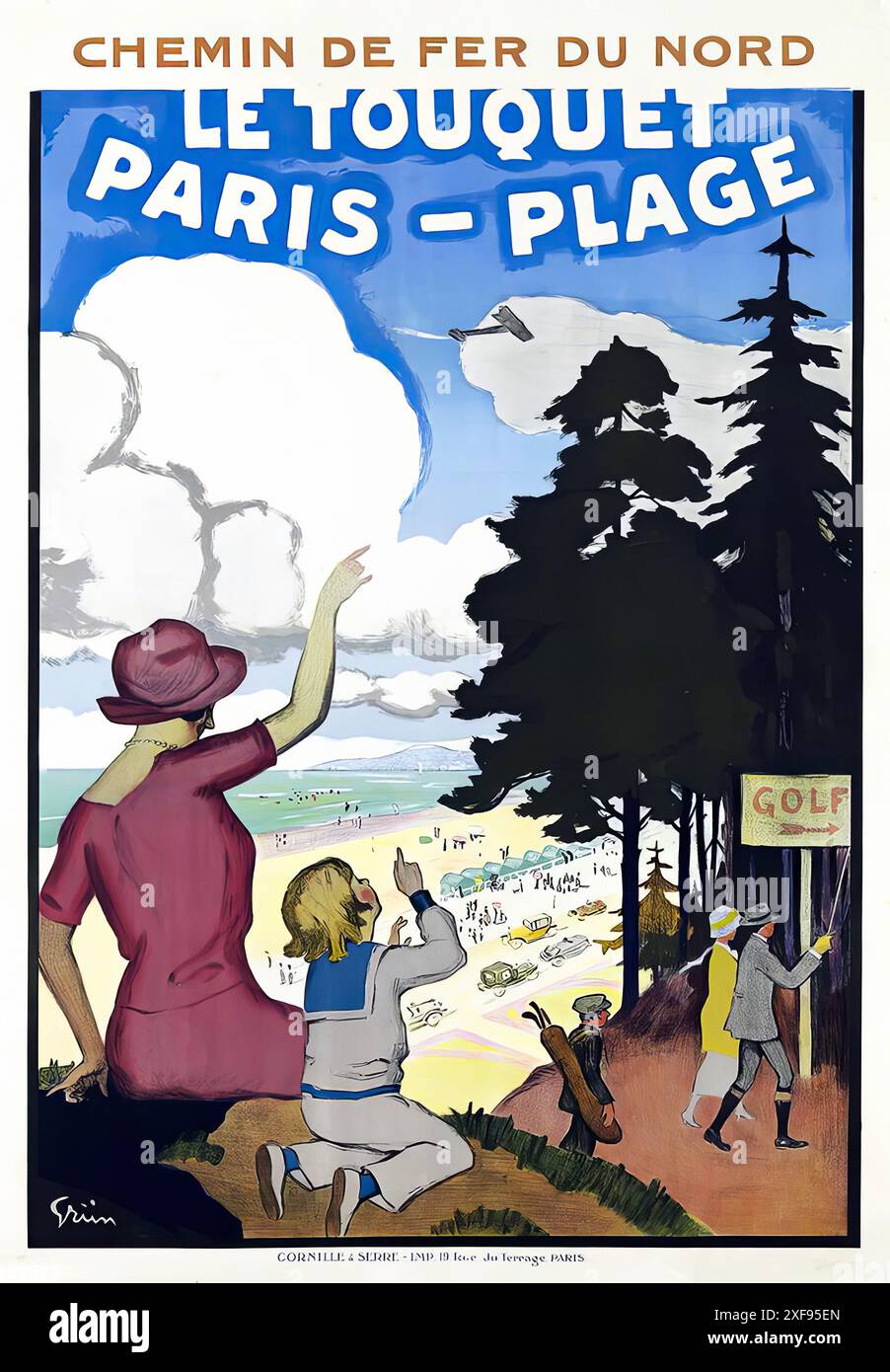 GRÜN Jules Alexandre - Chemin de Fer du Nord, Le Touquet Paris-Plage ...