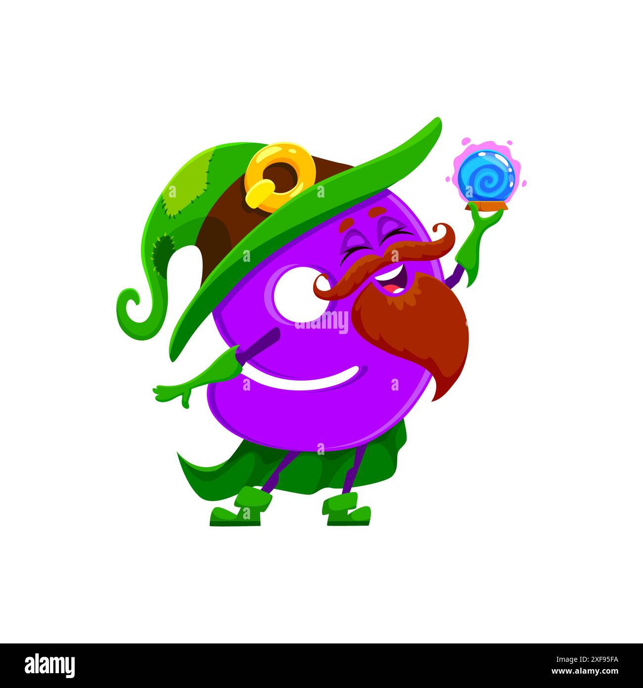 Cartoon Halloween math number nine wizard character. Mathematics ...