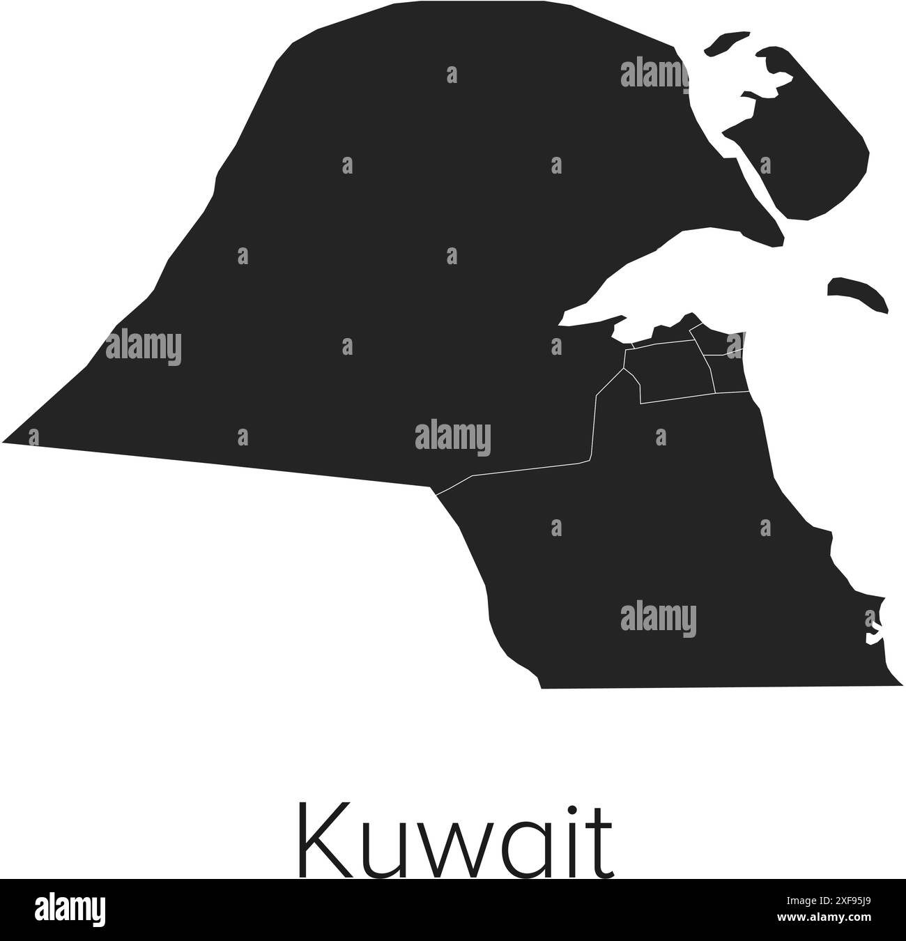Middle east map kuwait hi-res stock photography and images - Alamy