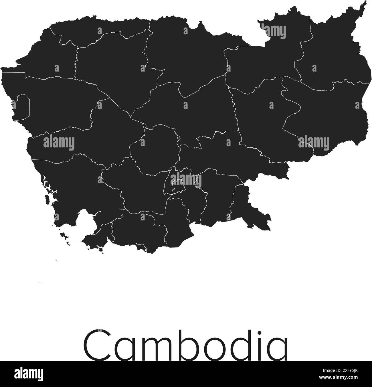 Asia map Black and White Stock Photos & Images - Alamy