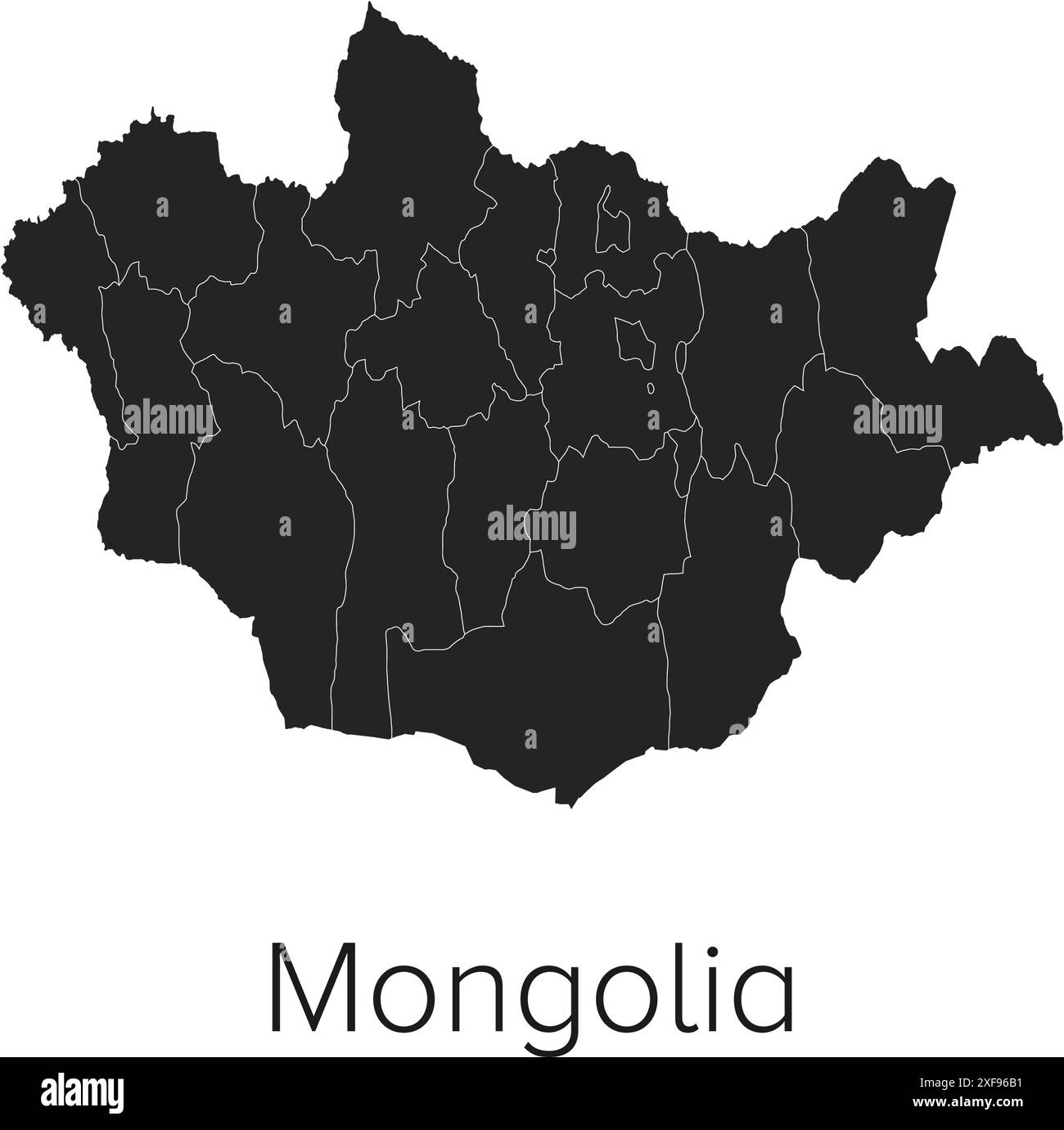 Mongolia map Black and White Stock Photos & Images - Alamy