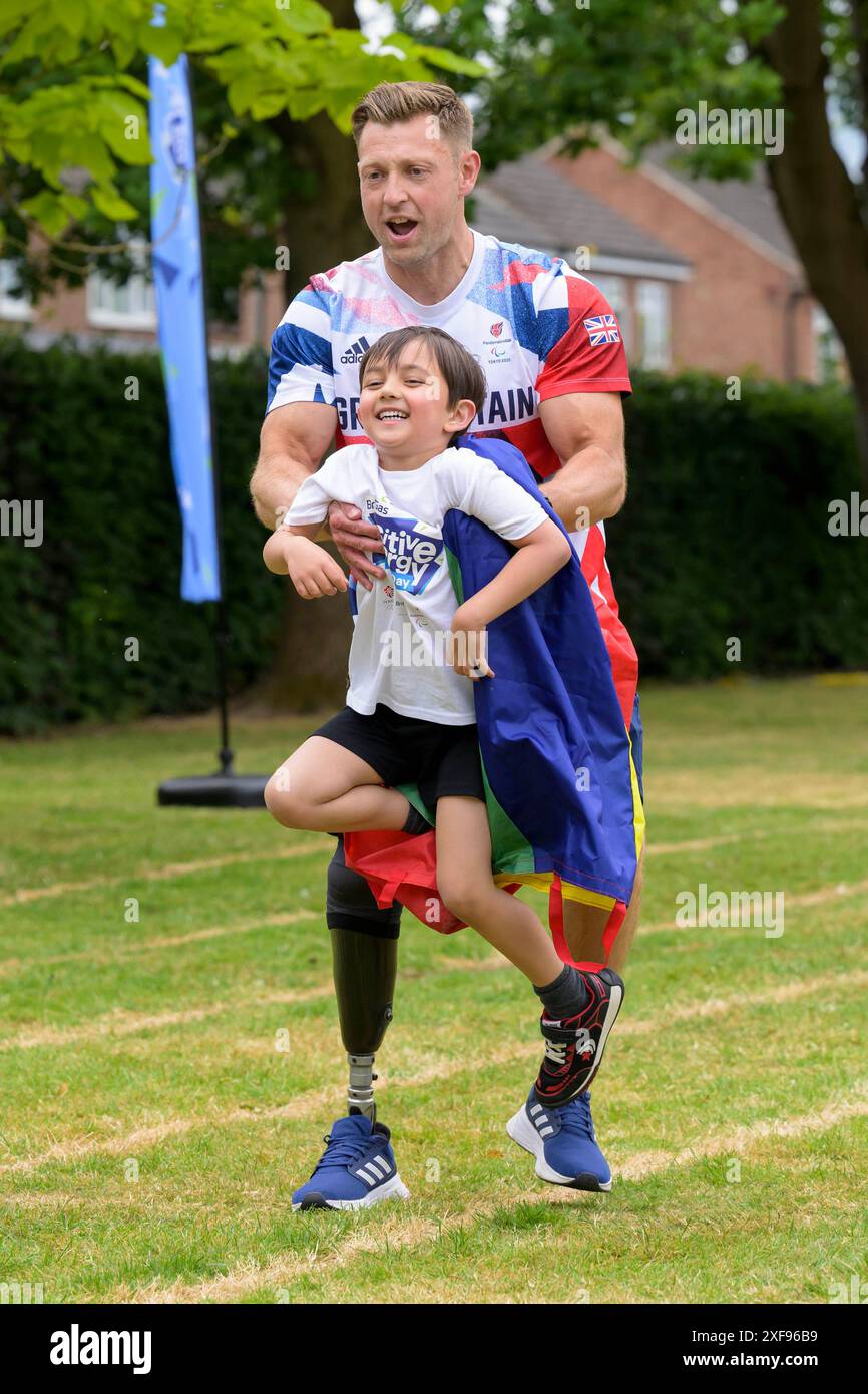 EDITORIAL USE ONLY ParalympicsGB canoeist, Rob Oliver participates in ...