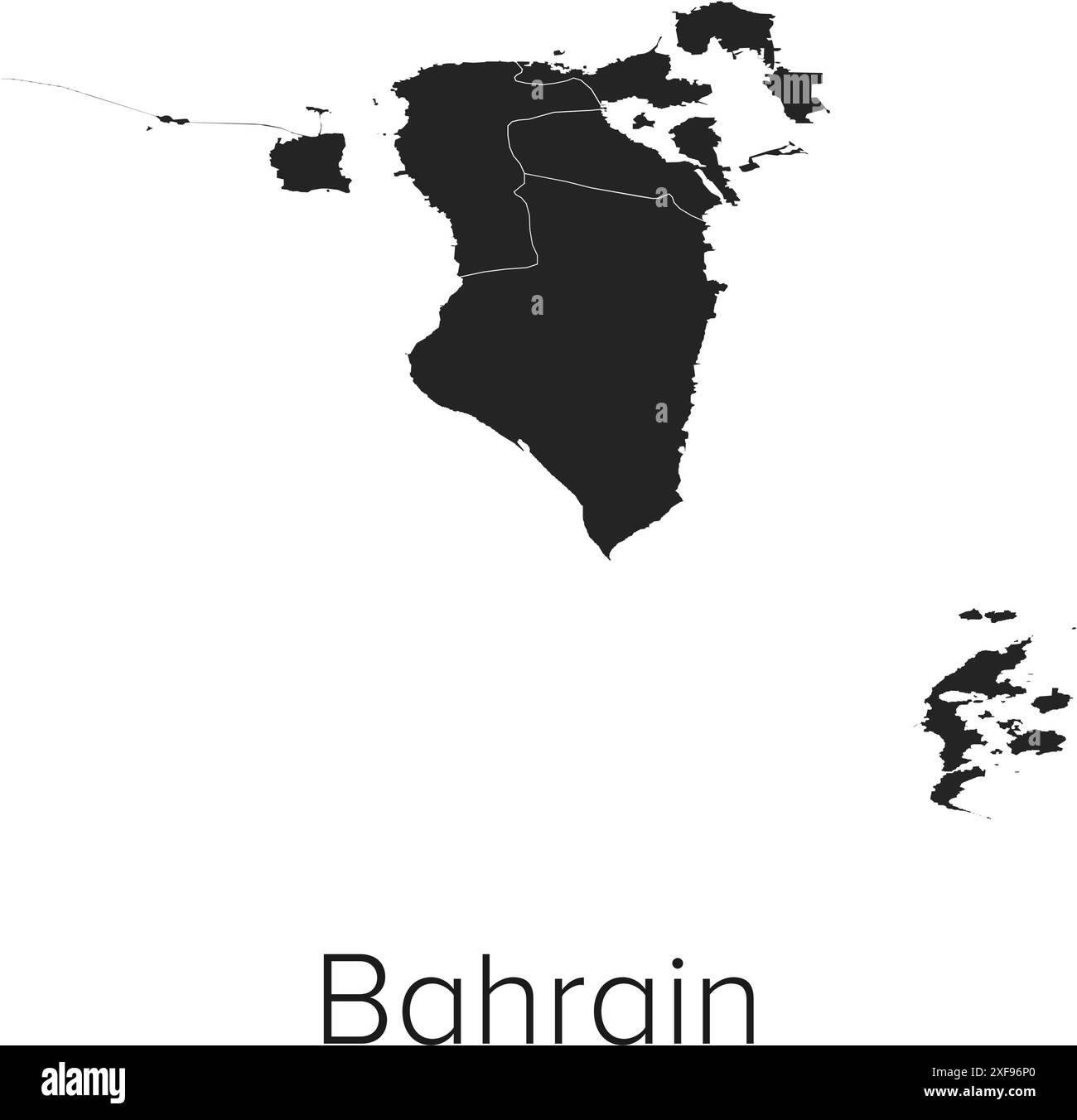 Bahrain map hi-res stock photography and images - Alamy