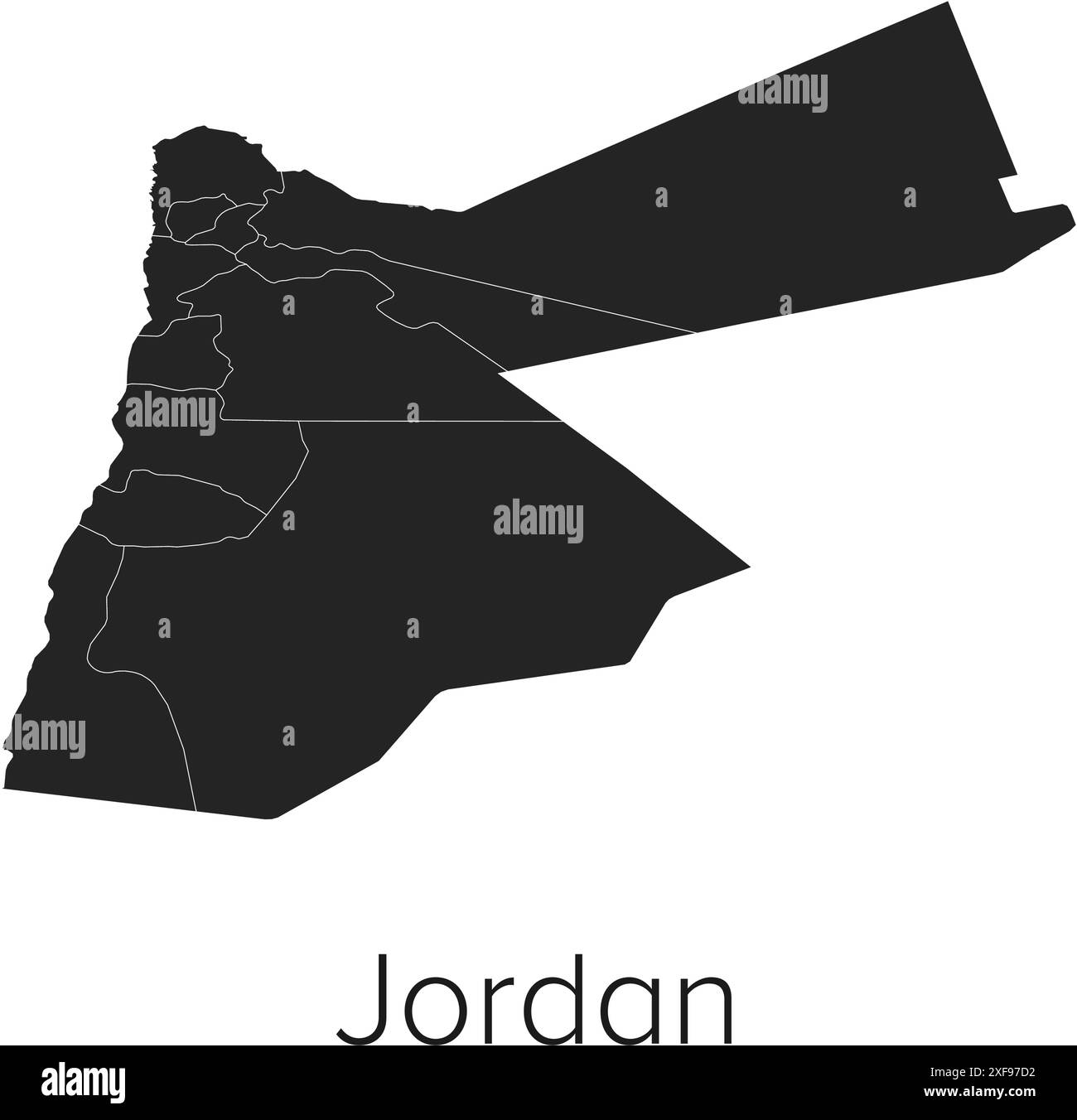 Map of jordan hi-res stock photography and images - Alamy