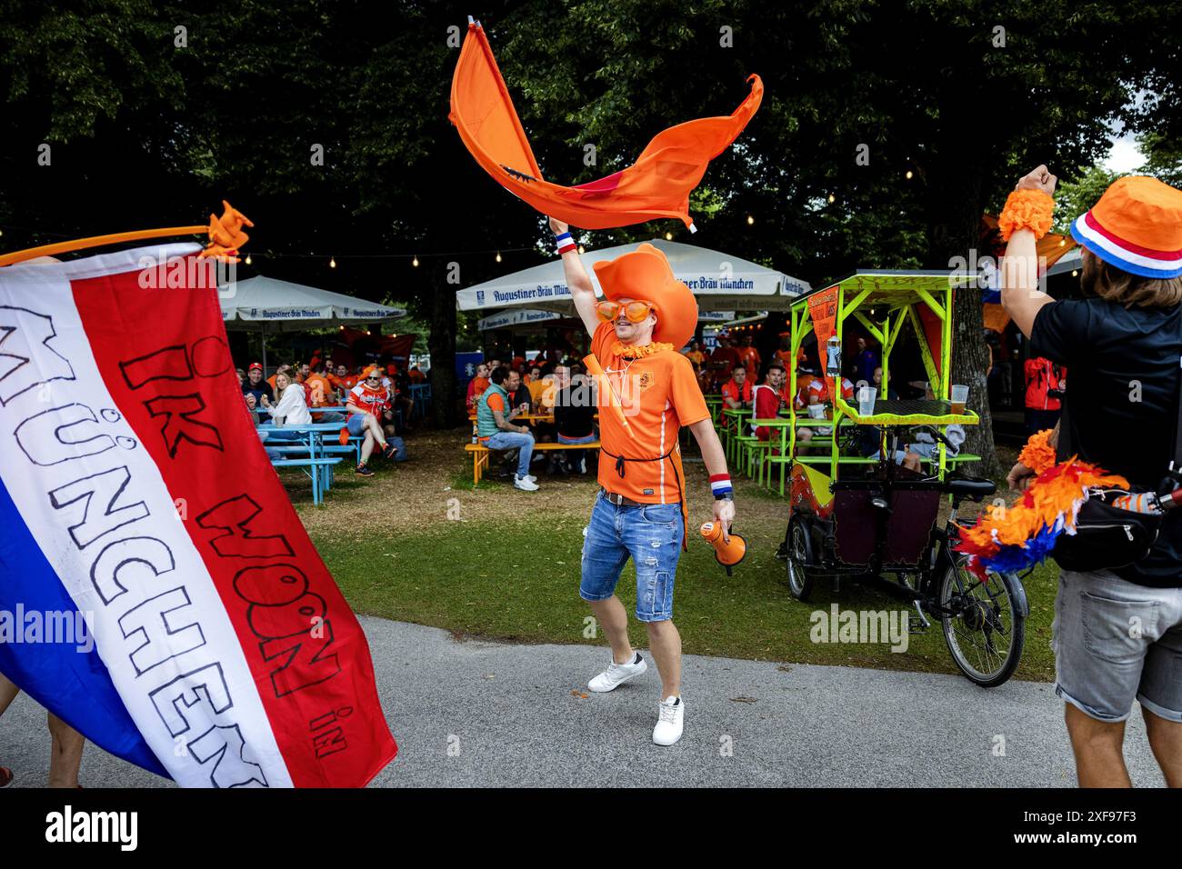 Munich, Germany. 02nd July, 2024. MUNICH - Dutch fans prior to the ...