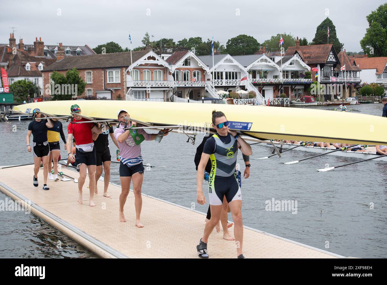 Henley-on-Thames, UK. 2nd July, 2024. It was a busy morning at the ...