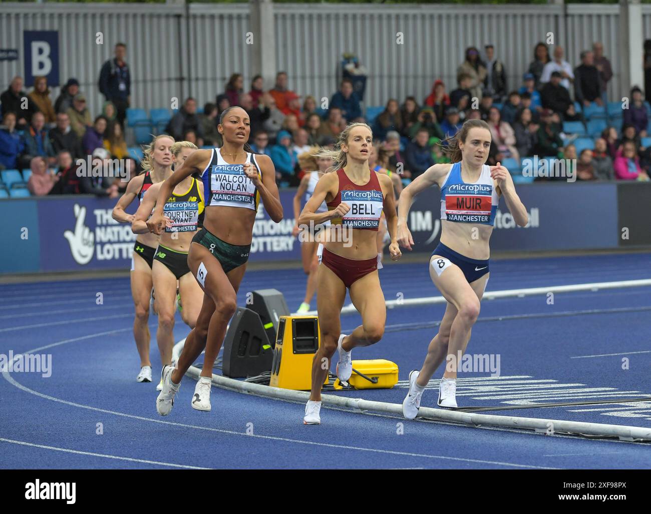 Laura Muir, Georgia Bell and Revee Walcott Nolan competing in the women ...