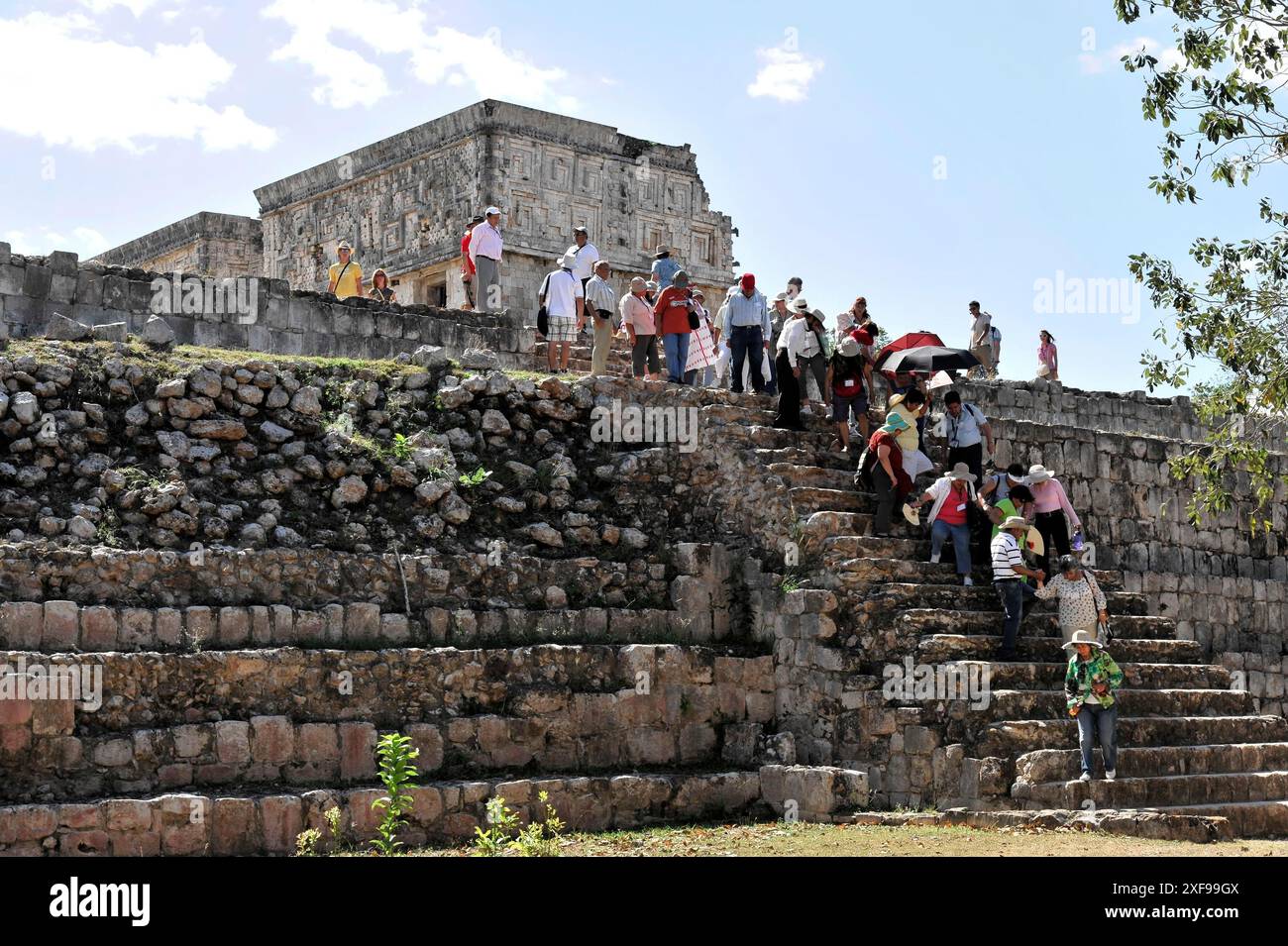 Unesco World Heritage Site, the Mayan ruins of Uxmal, Yucatan, Mexico ...
