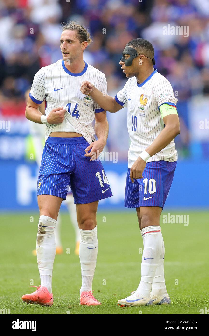 Adrien Rabiot and Kylian Mbappe of France during the UEFA Euro 2024 ...