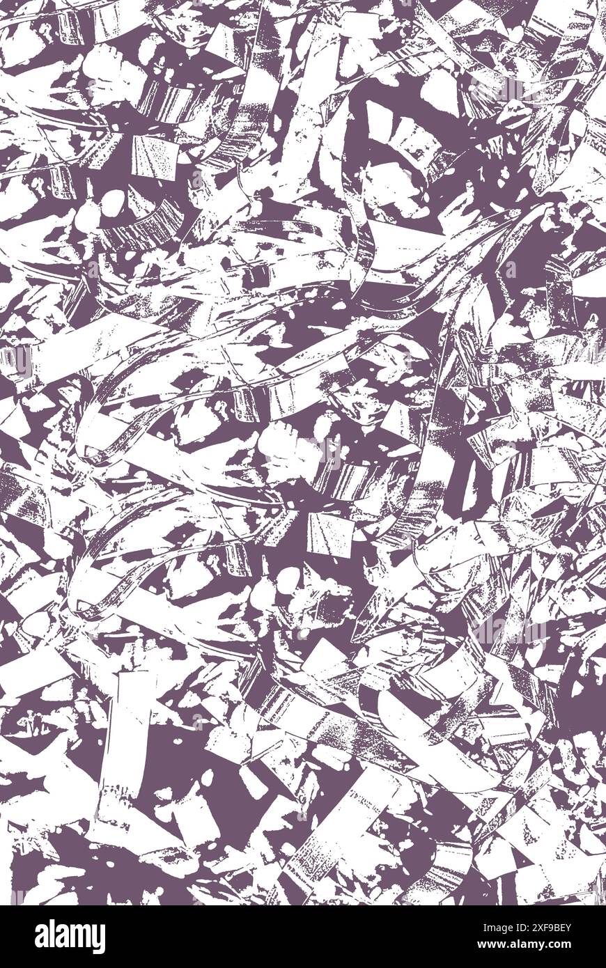 Abstract artwork with geometric shapes and sharp edges in a monochrome ...