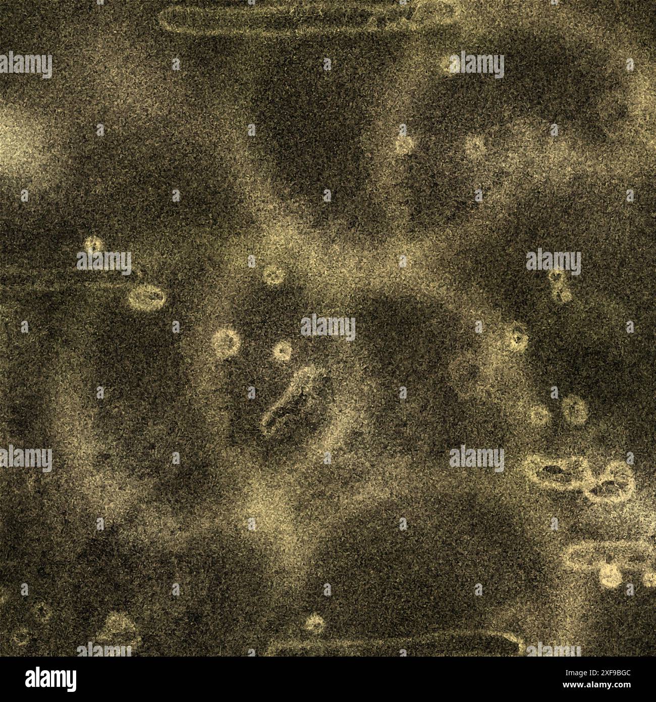 Abstract image with grainy texture and speckles in yellow and black ...