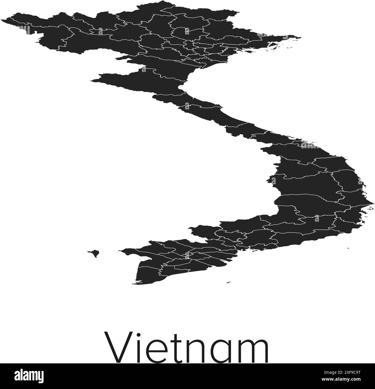 Vietnam map hi-res stock photography and images - Alamy