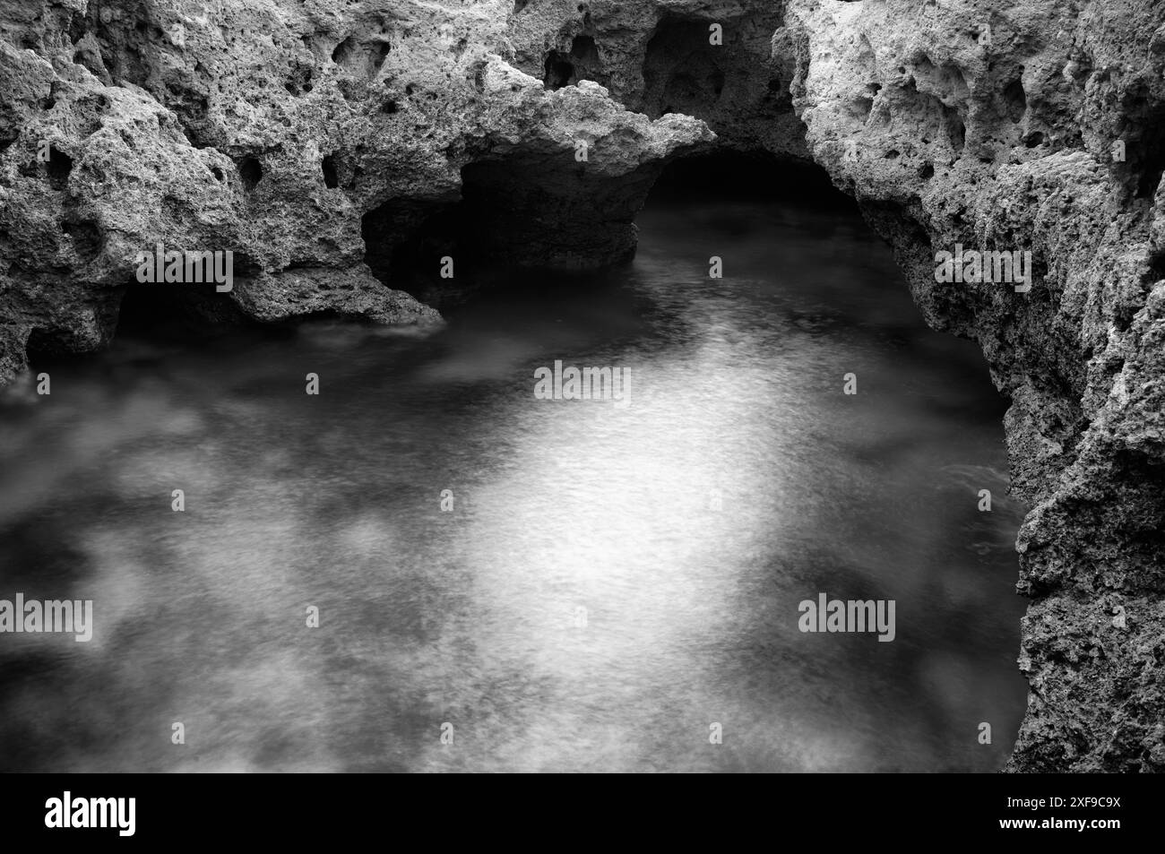 Algar Seco rock formation, coloured rocks and underground caves, caves ...
