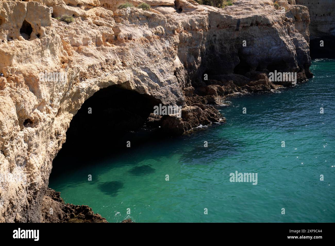Algar Seco rock formation, coloured rocks and underground caves, caves ...