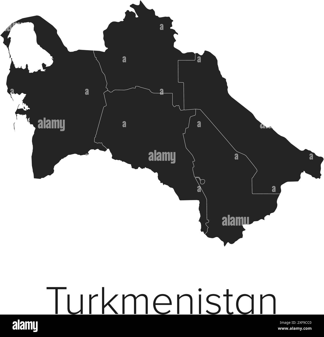 Turkmenistan map hi-res stock photography and images - Alamy