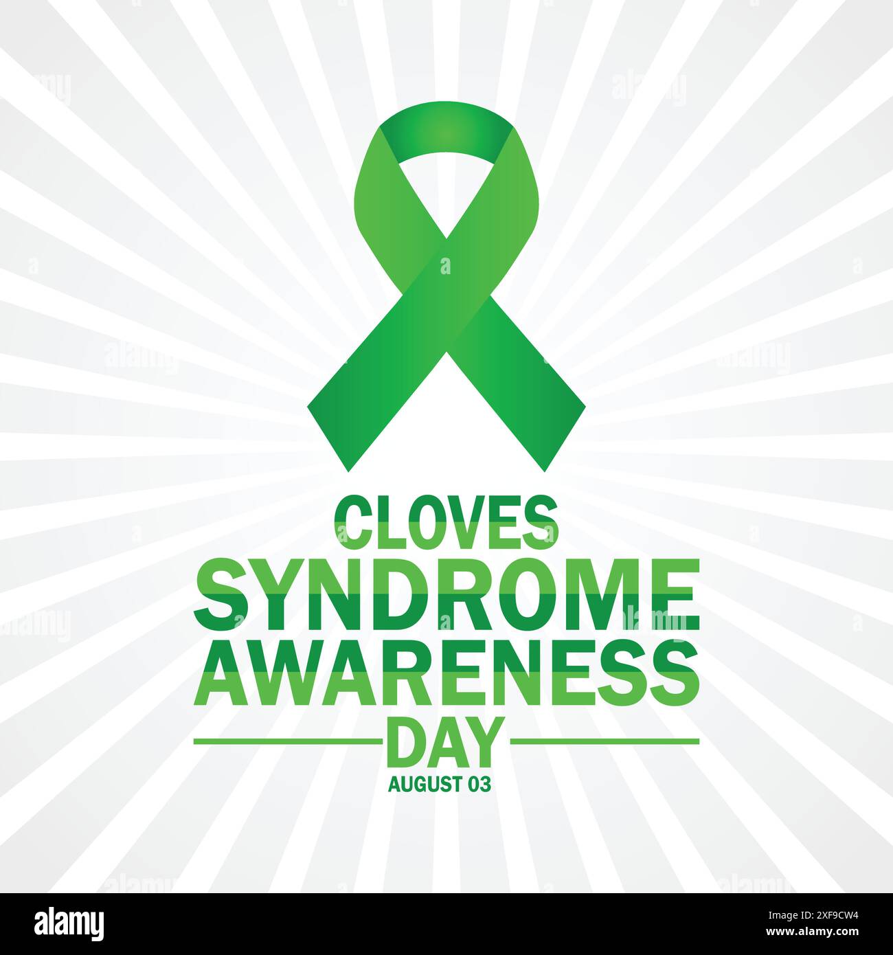 Cloves Syndrome Awareness Day. August 03. Holiday concept. Template for ...