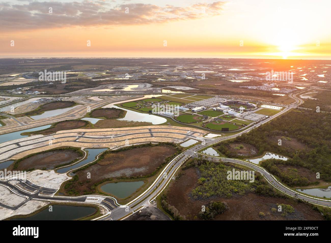 Prepared for building works construction site in Florida rural area ...