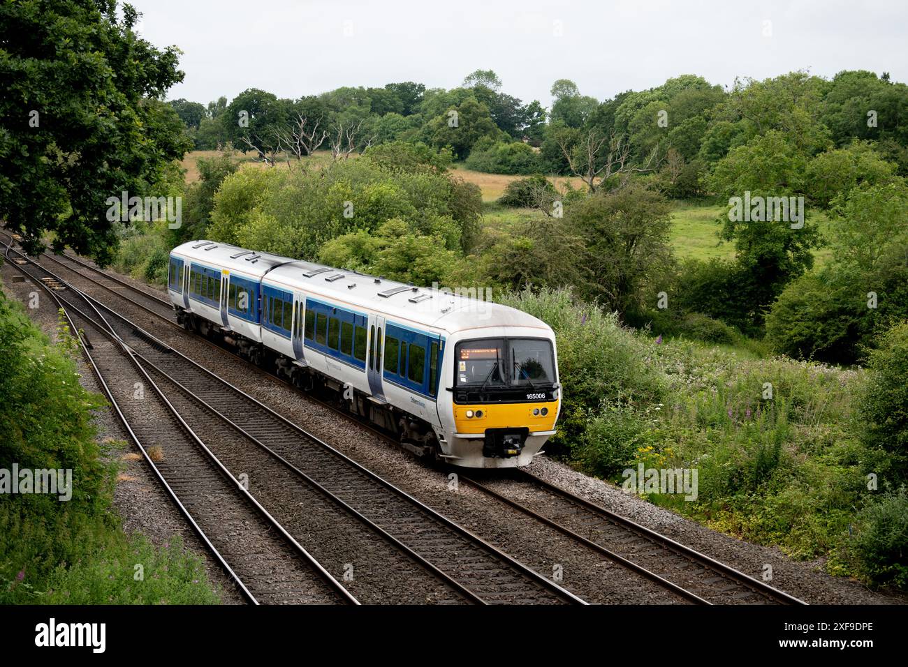 Chiltern Railways class 165 diesel train, Warwickshire, England, UK ...