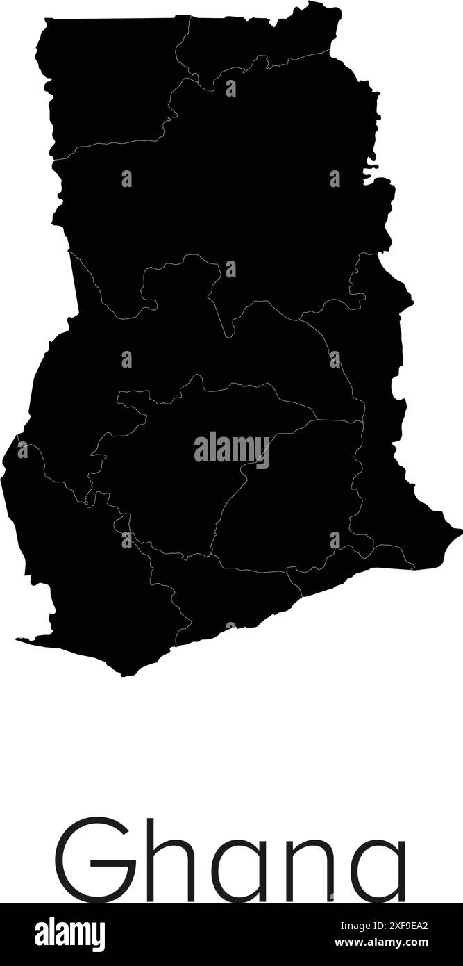 Outline map ghana hi-res stock photography and images - Alamy