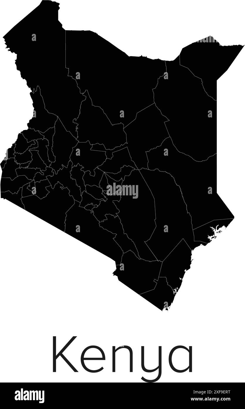 Kenyan tourism map Stock Vector Images - Alamy