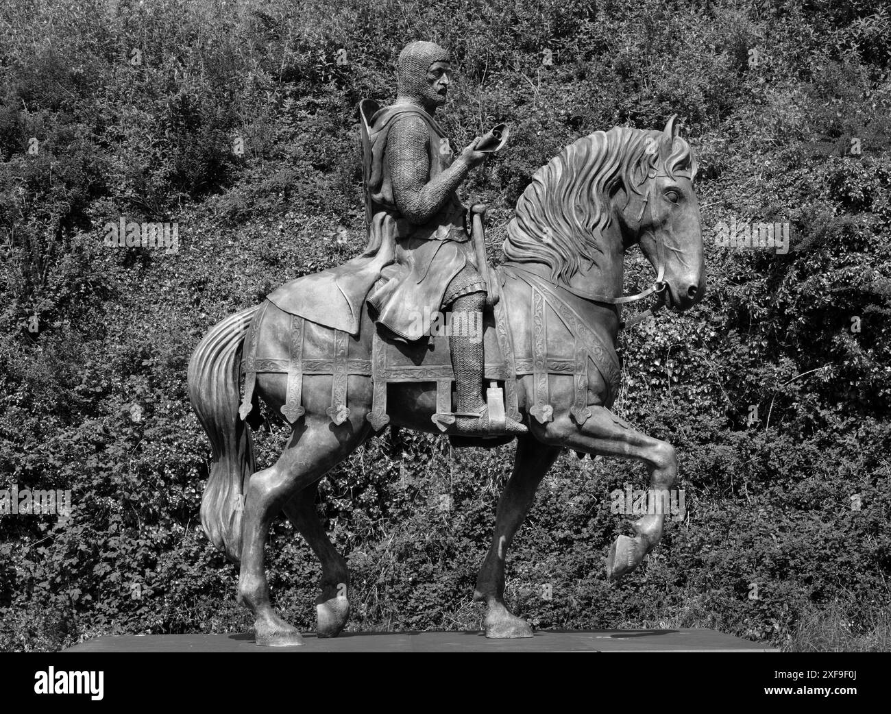 Statue of William Marshal 1147 - 1219 1st Earl of Pembroke an Anglo ...