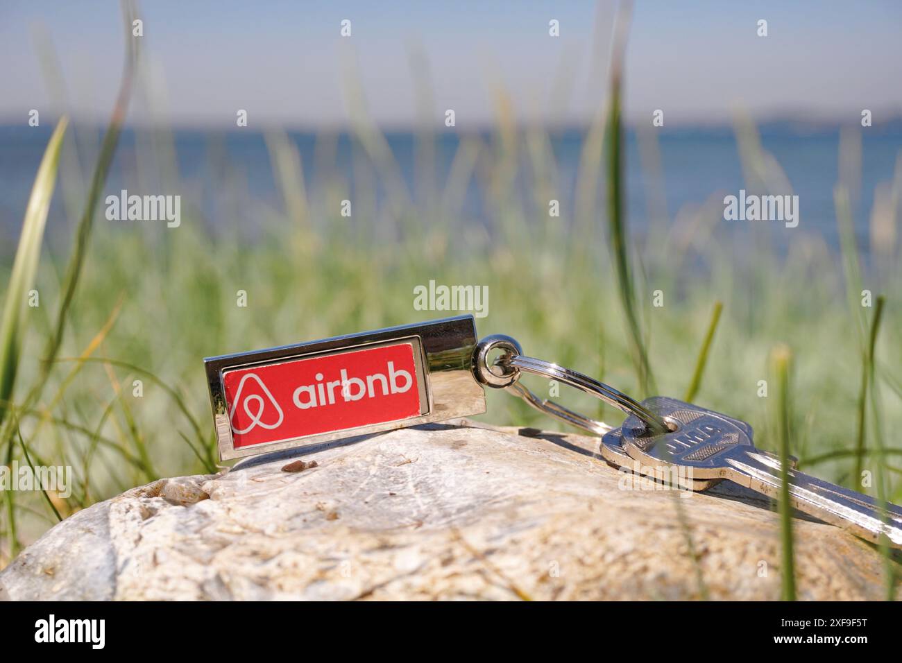 Summer beach holiday logo hi-res stock photography and images - Alamy