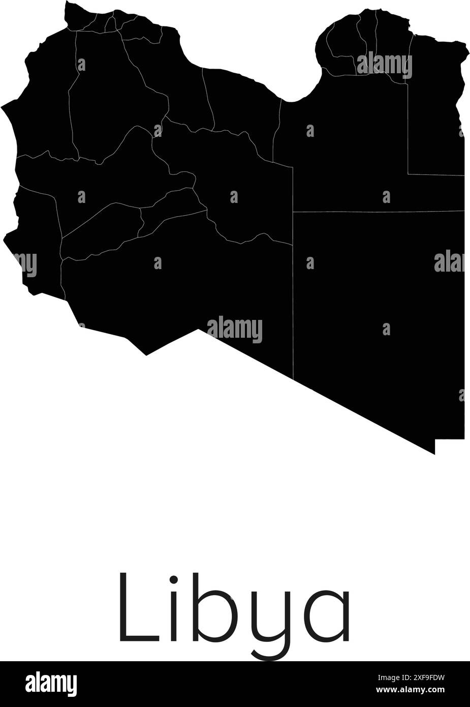 Libya africa map Stock Vector Images - Alamy