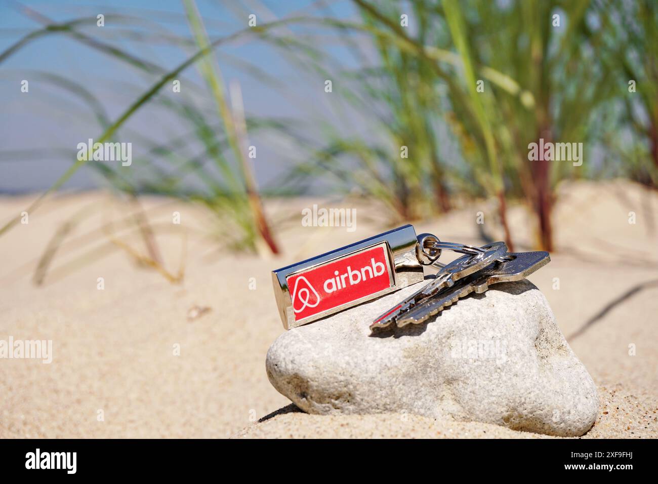 Airbnb Key Baltic Sea Beach in Germany Stock Photo - Alamy