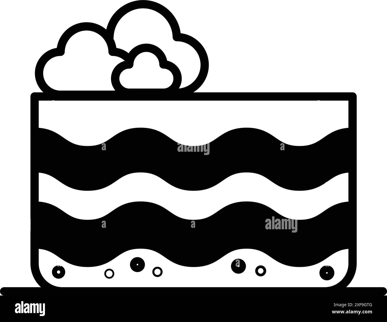 Soil layers earth cross section sand Black and White Stock Photos ...