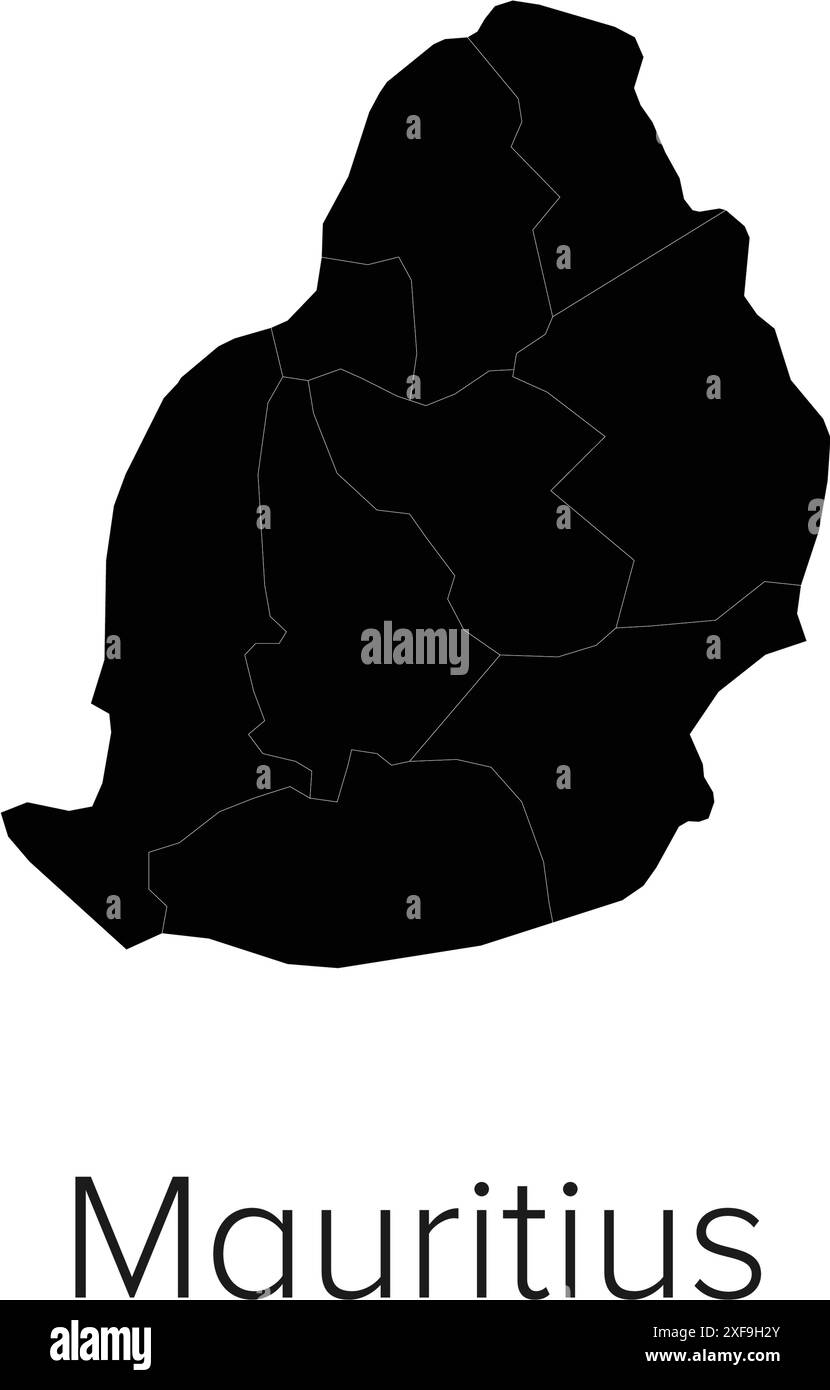 Mauritius map Cut Out Stock Images & Pictures - Alamy