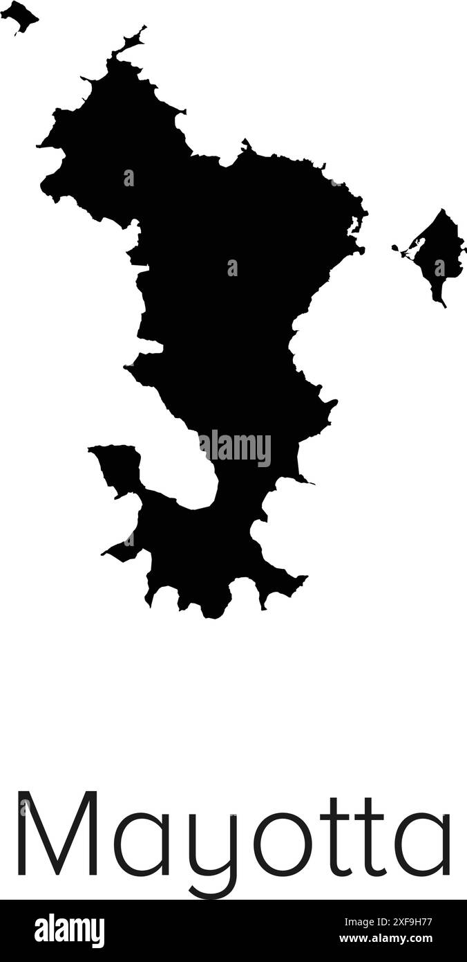 Political map of africa Black and White Stock Photos & Images - Alamy