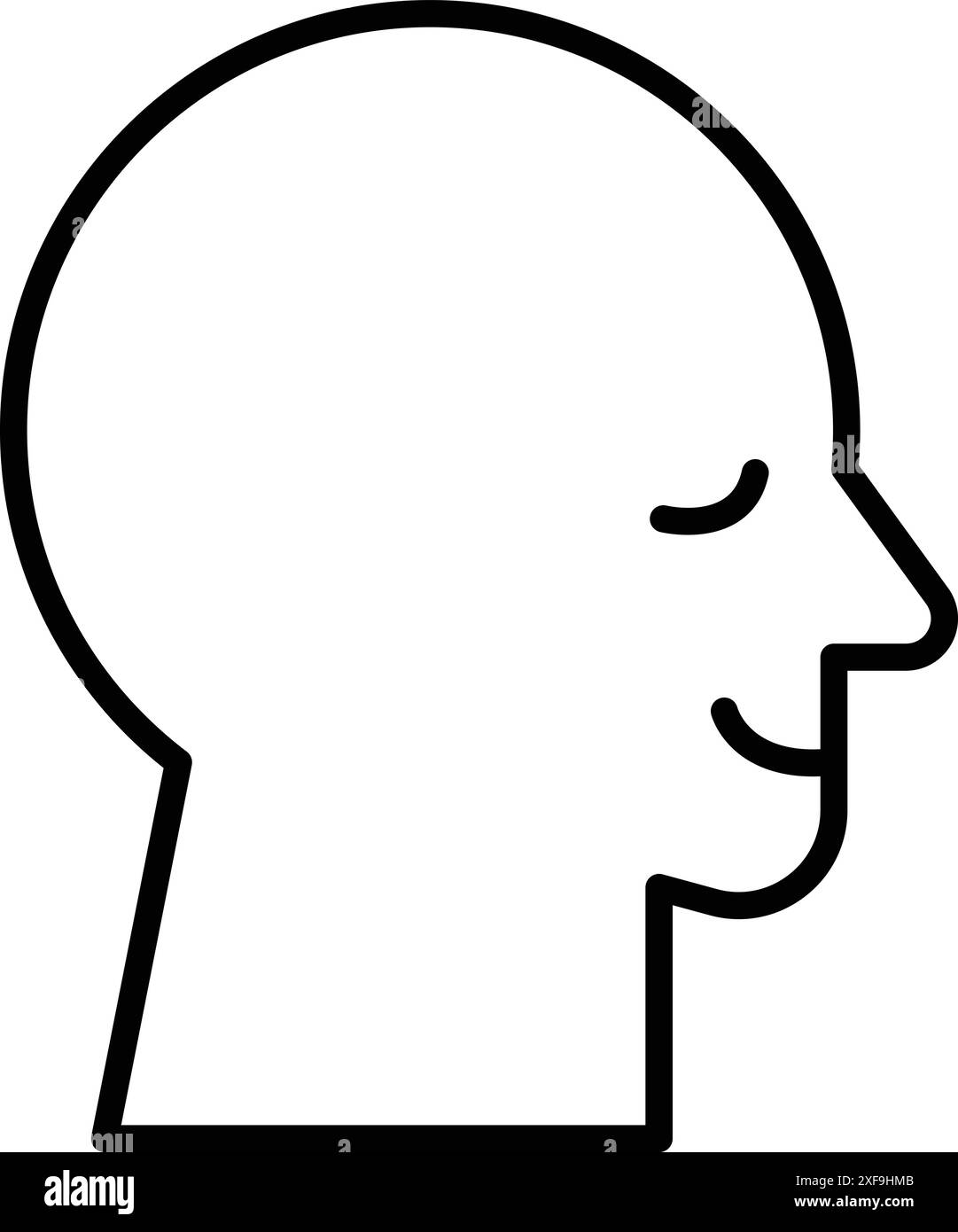 Model of a human head Stock Vector Images - Alamy