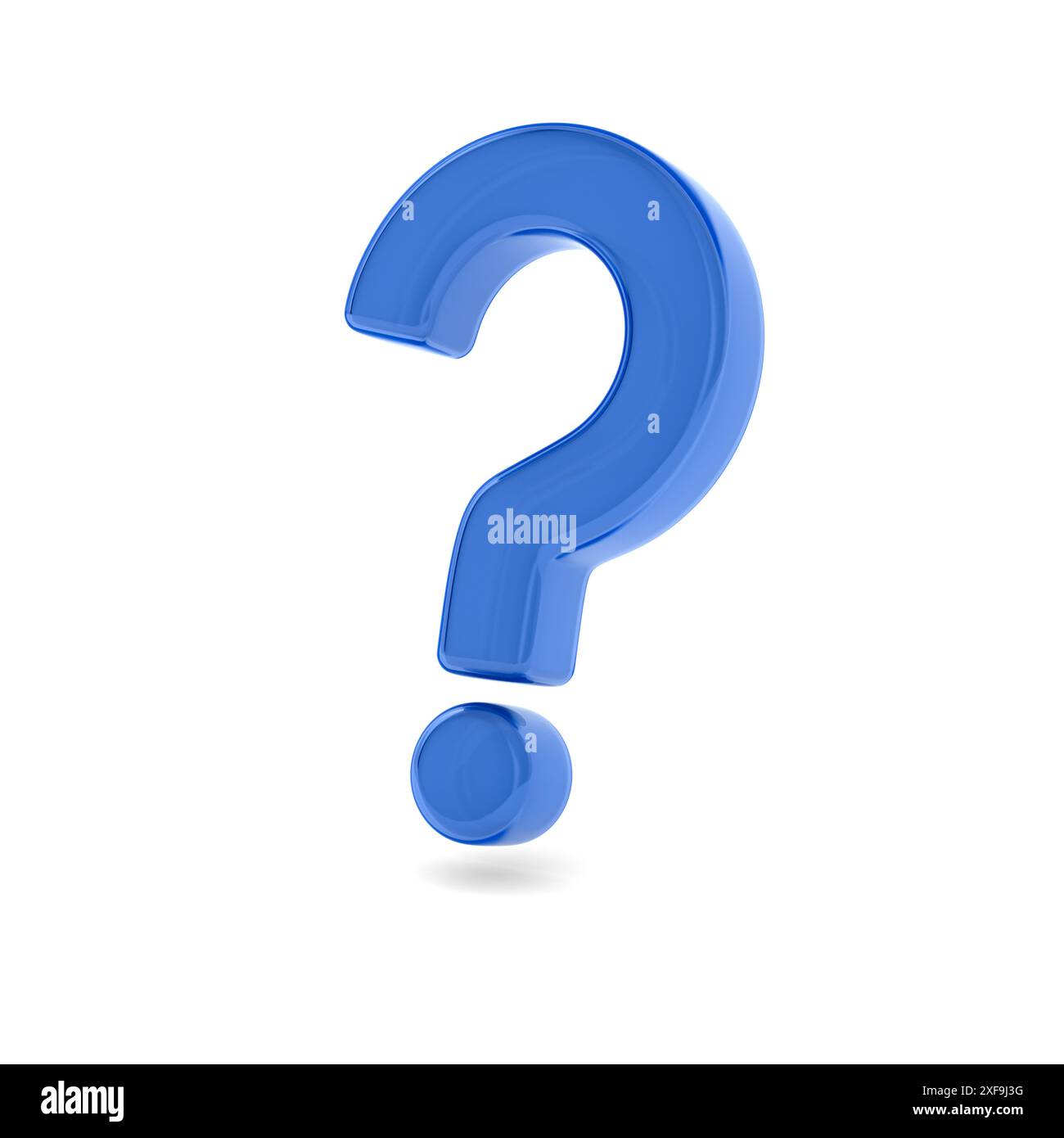 glass question mark on white background. Isolated 3D illustration Stock ...