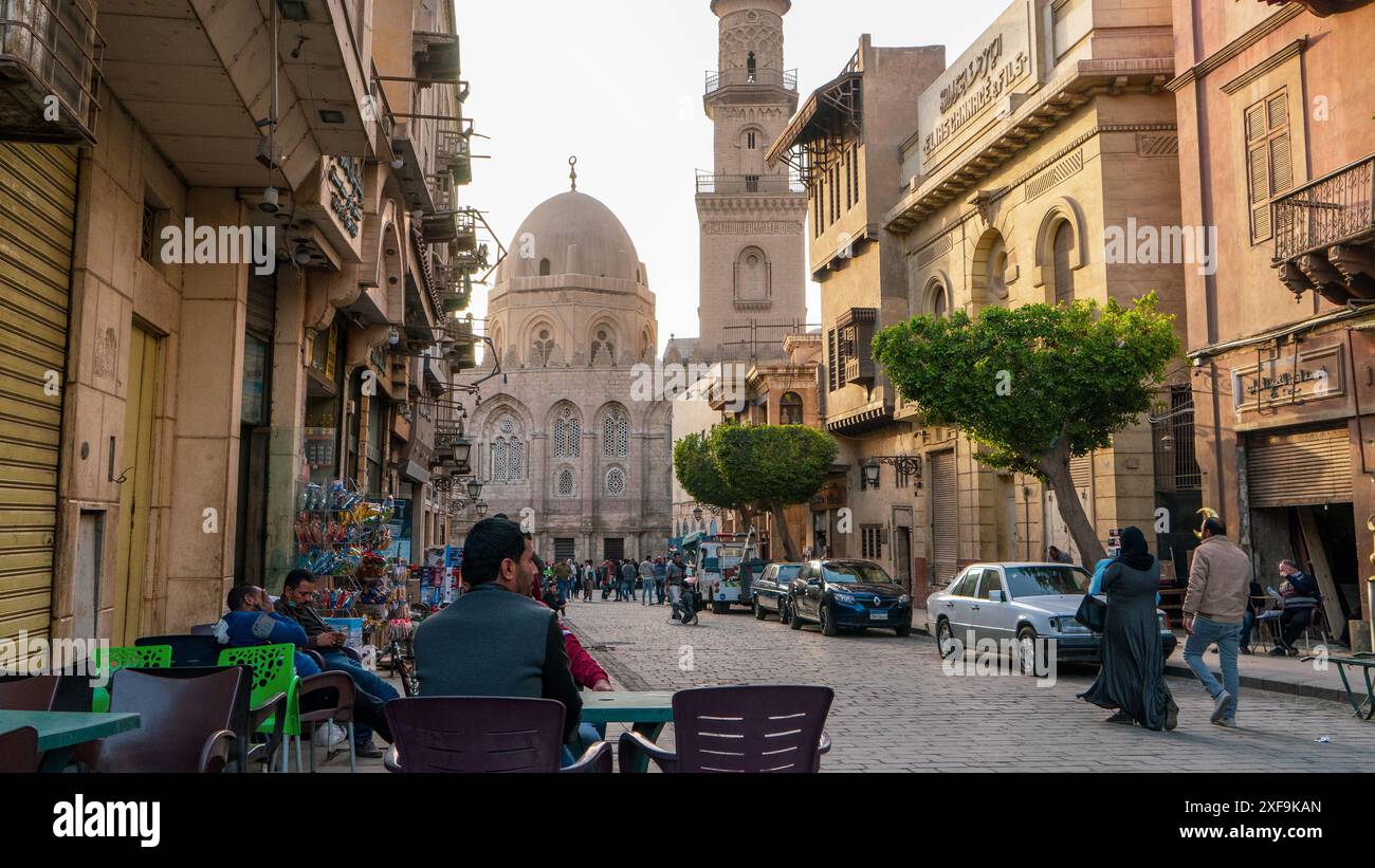 Beet Al Qadi street in Caïro, Egypt near the Khan al Khalili Stock ...